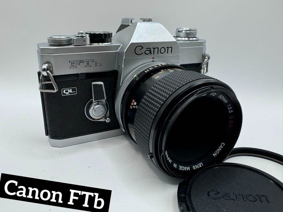 Canon FTb QL 35mm SLR Film Camera , CANON MACRO LENS FD 50mm 1:3.5from ...