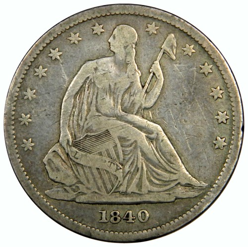 1840 SEATED LIBERTY HALF DOLLAR ~ STRONG RPD FS-302 ~ FINE/VF! INV#1 | eBay