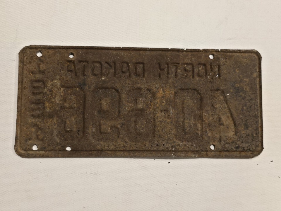 **3 Lot**1951-1953-1954 North Dakota License Plates-Rustic-#40-696#50 ...