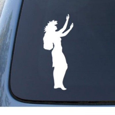 HULA GIRL - Hawaiian Dancer - Car, Truck, Notebook, Vinyl Decal Sticker ...