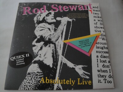 Rod Stewart - Absolutely Live DOUBLE VINYL ALBUM 1982 WARNER BROS ...