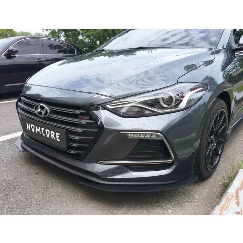 Front Lip Bumper Lower Body Kit 2p for 2017 2018 Hyundai Avante AD | eBay