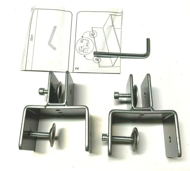 Clamps for BOSS Plexiglass Protective Panels- 2-Pc Set Cubical Mount ...