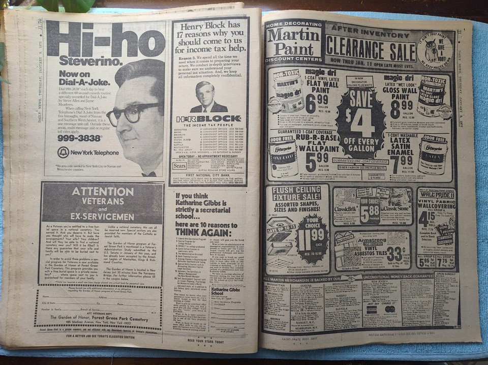 New York Daily News Jersey 9 January 1975 Joseph Kallinger Maria ...