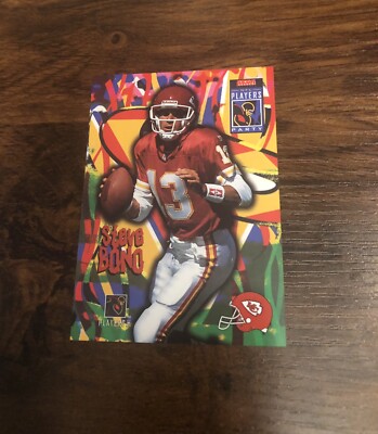 1996 1997 SEGA NFLPA Collector’s Edge #NNO STEVE BONO Chiefs Football ...