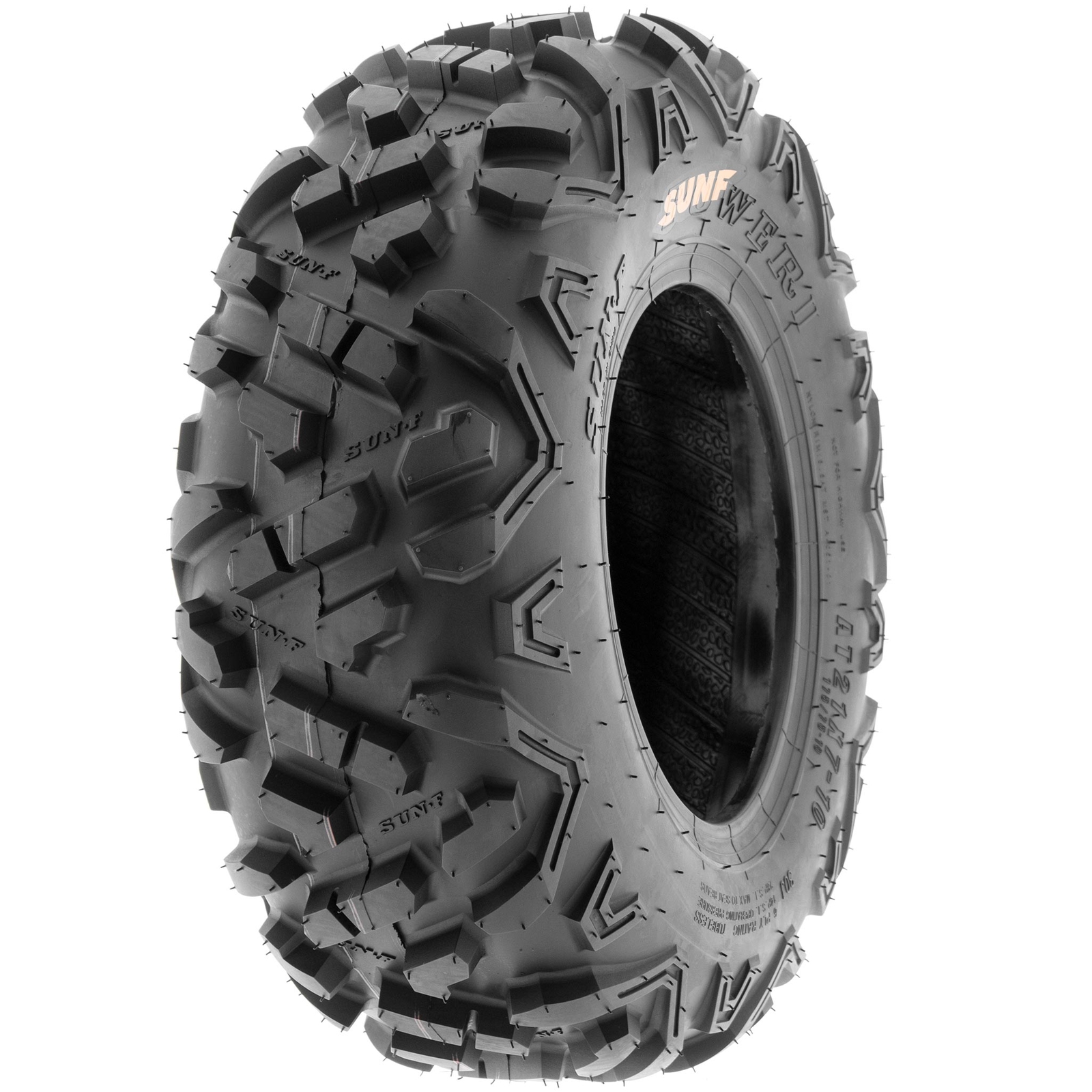 Set 4 SunF 18x7-7 Front & 16x8-7 Rear ATV UTV Off Road Tires 6 PR Power ...