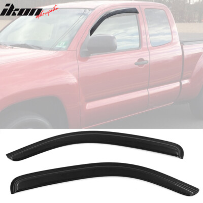 Fits 05-15 Toyota Tacoma Access Extended Cab Window Visor Rain Guards ...