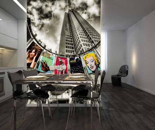 3D High rise poster Wall Paper wall Print Decal Wall Deco Indoor wall ...