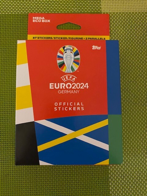 TOPPS Germany Euro 2024 Stickers MEGA ECO BOX Parallels Guaranteed ...