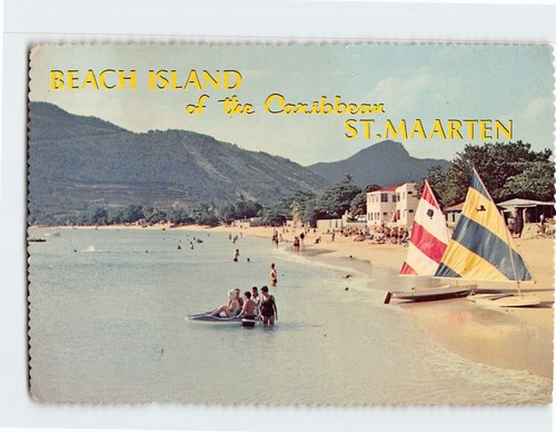 Postcard Beach Island of the Caribbean Sint Maarten | eBay