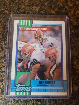 1990 Topps Jeff George #298 Rookie Indianapolis Colts - TOPPS 1990 ...