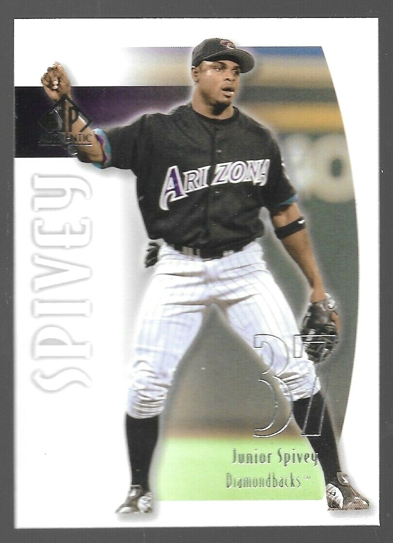 2002 Upper Deck SP Authentic Junior Spivey 172 Arizona Diamondbacks ...