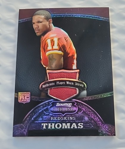 2008 Bowman Sterling Black Refractor #ed/50 Devin Thomas #164 Redskins ...