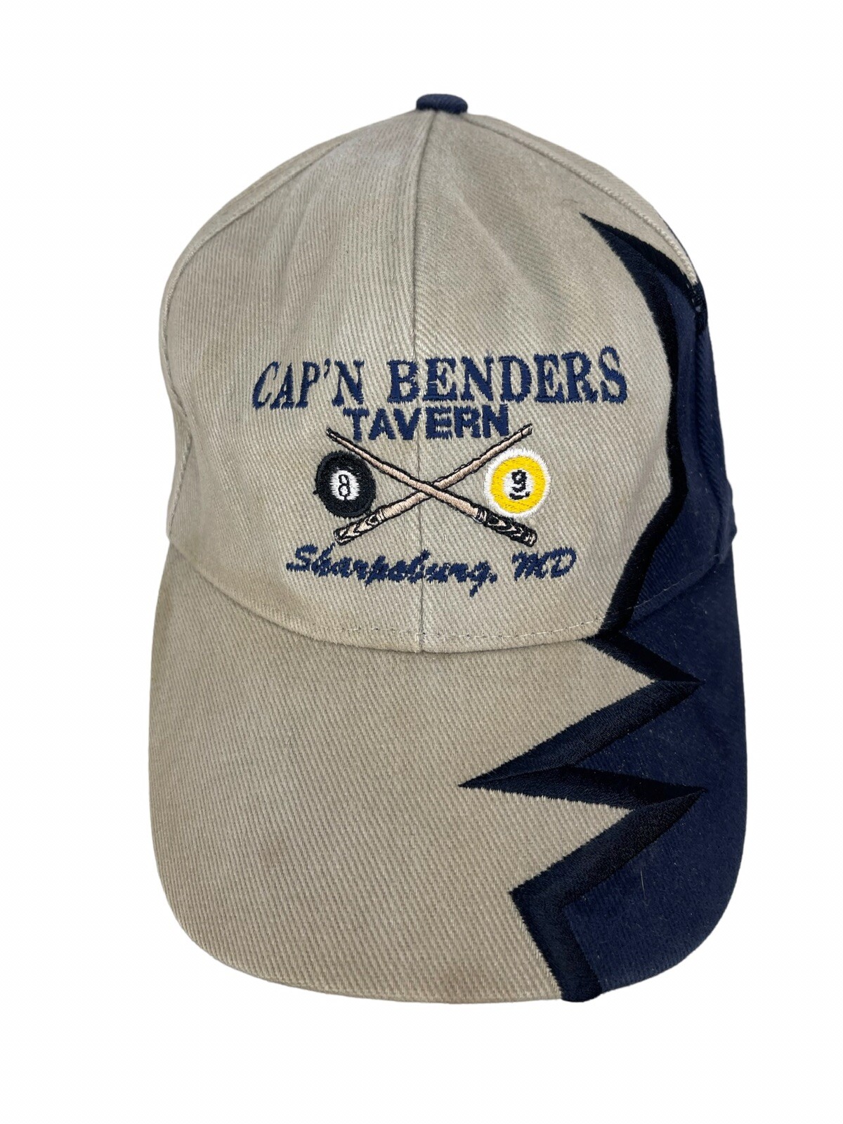 Cap’n Benders Tavern Maryland Baseball Cap Hat Beige/ Navy Adjstbl ...