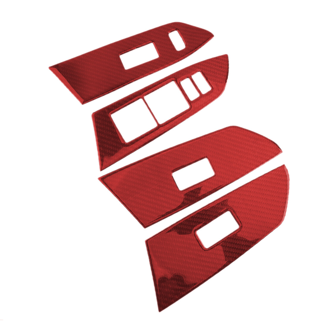 Red Door Window Lift Switch Cover Panel Trim Fit for Toyota Tundra 14 ...