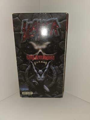 Slayer Live Intrusion VHS Tape Heavy Metal Live Concert 1995 Vintage ...
