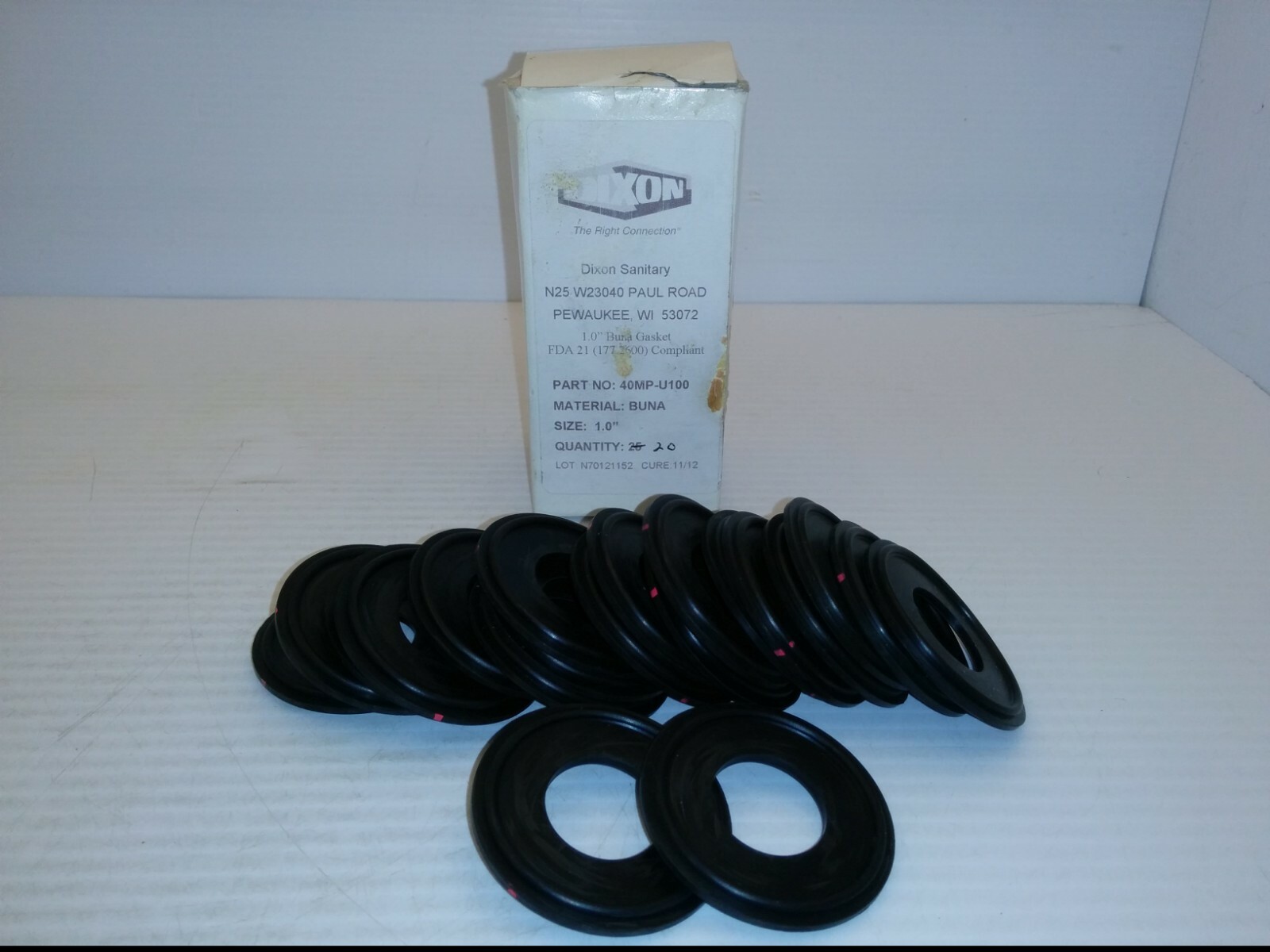 DIXON 40MP-U100 BUNA GASKETS 1 INCH BOX OF 20 for sale online | eBay