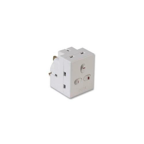 PRO ELEC - 2229-BLISTER - 3 Way Switched Power Plug Adapter | eBay