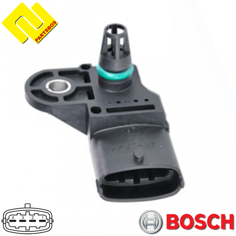 Bosch 0281002576 Intake Manifold Pressure Sensor Map 504073323 ...