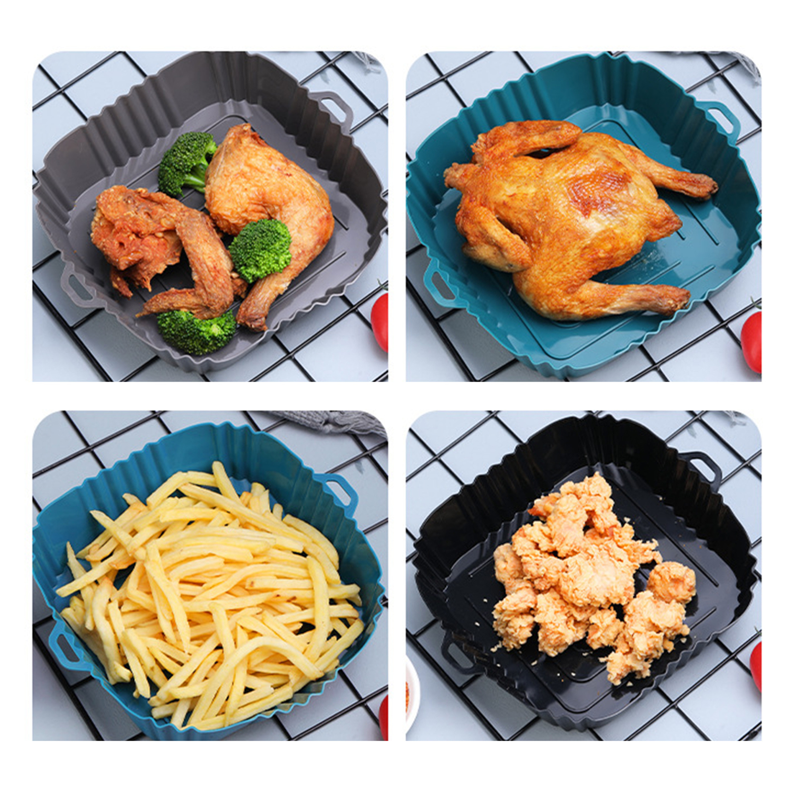 Pan Pad Liner with Handles Heat-food Pan Bread Cake Mat Basket ...