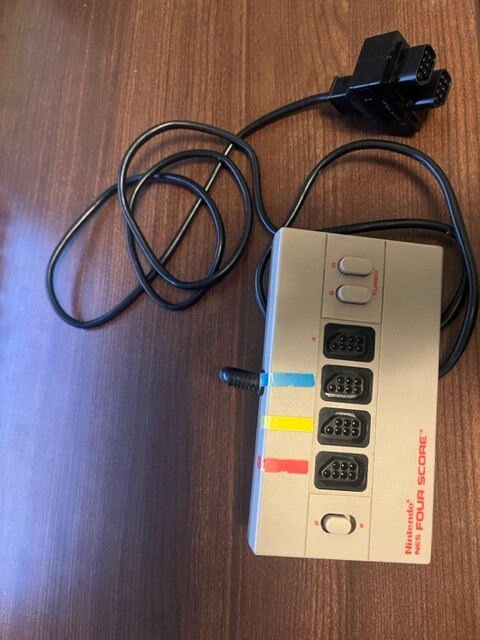 Official Nintendo NES Four Score 4-Player Controller Adapter untested ...