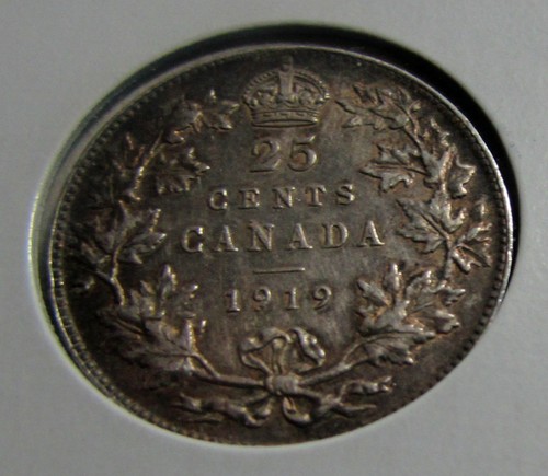 Canada 1919 25 Cents Sterling Silver Quarter George V | eBay