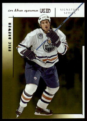 2003-04 In The Game Used Signature Series #4 Eric Brewer Gold /50 | eBay