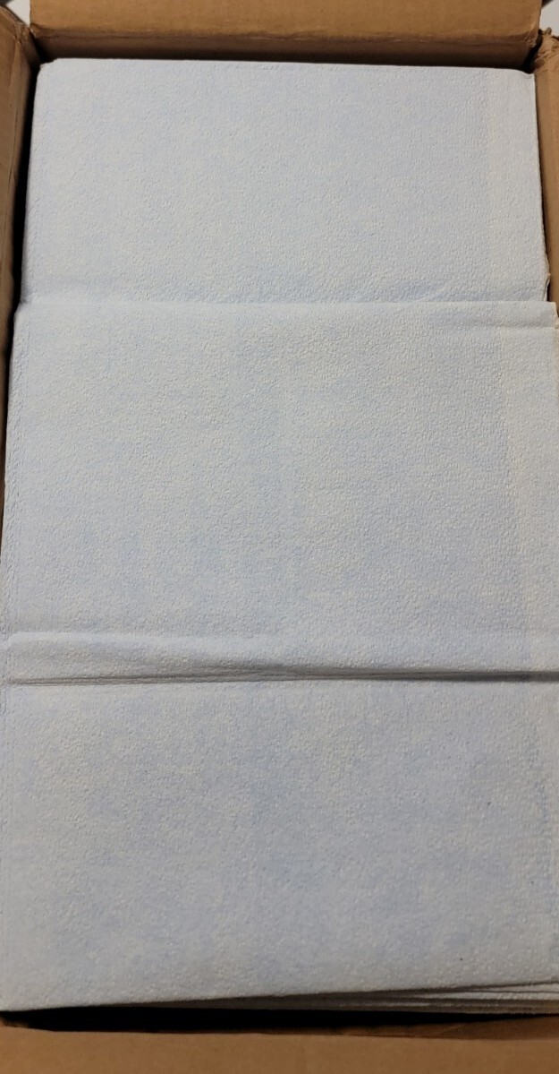Avalon Papers 357 Stretcher Sheet, Tissue/Poly, 40'' x 72'', Blue Pack ...
