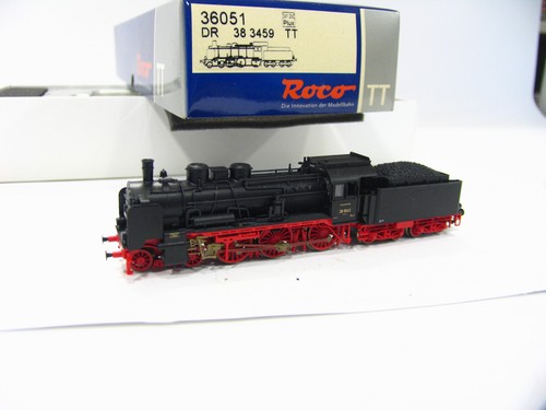 ROCO 36051 TT DAMPFLOK BR 38 3459 der DR KL3306 | eBay.de