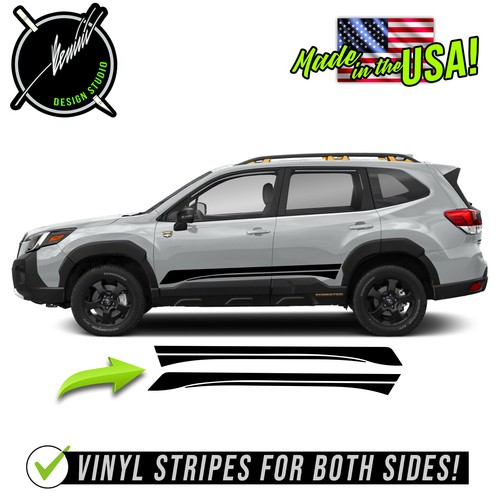 Side Rocker Racing Stripe Decal Fits Subaru Forester 2017 & up Base ...