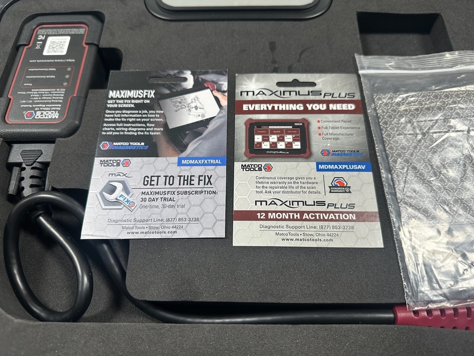 MATCO TOOLS MAXIMUS PLUS Automotive Diagnostic Scanner Tool w/ 12 Month ...