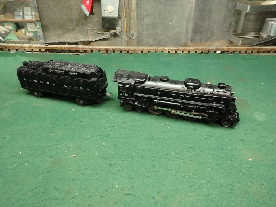 Lionel Steam Locomotive 027 Railroad Train Engine #2018 O Scale Vintage ...