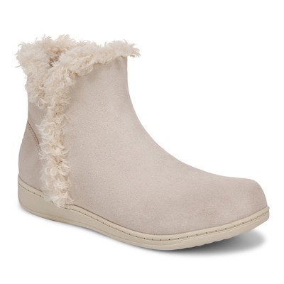 Vionic Unwind Bootie - Women's Ankle Bootie Slipper Oatmeal - 8 Medium ...