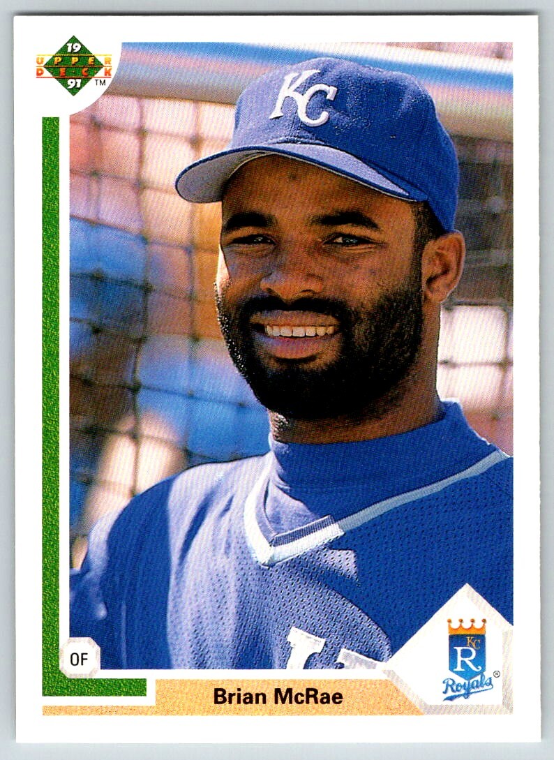 1991 UPPER DECK BRIAN MCRAE KANSAS CITY ROYALS #543 | eBay