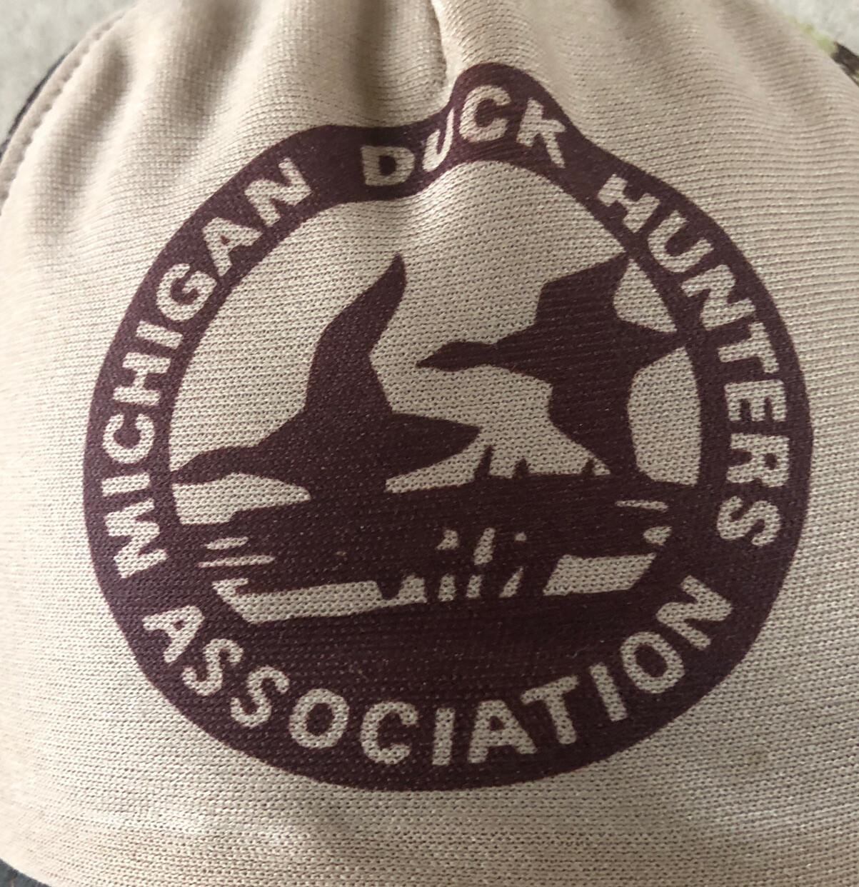 Michigan Duck Hunters Association Mesh Camouflage Cap StrapBack Hat vtg ...