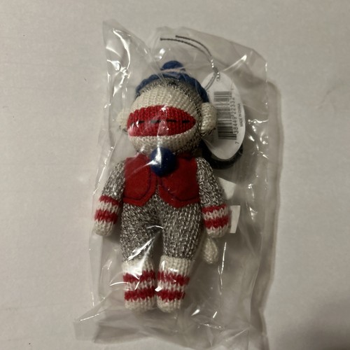 Sock Monkey Plush Keychain Backpack Clip 5” Midwest CBK New In Package ...