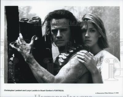 1993 Press Photo "Fortress" Christopher Lambert,Loryn Locklin ...