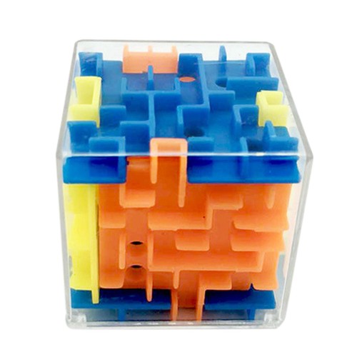 3D Maze Magic Cube Six-sided Transparent Puzzle Speed Cube Rolling Ball ...