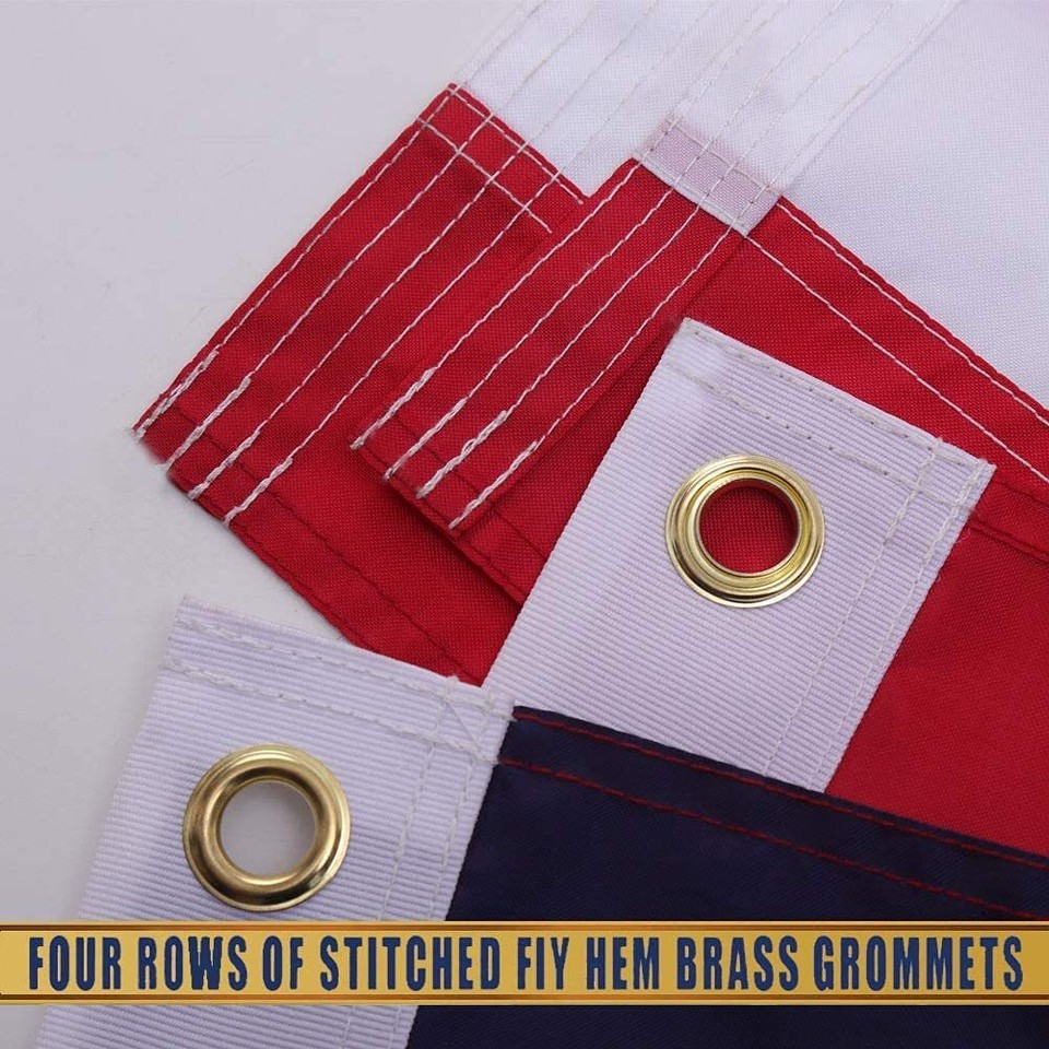 4x6 FT Outdoor Embroidered American Flag Quality Made USA Luxury Flag ...