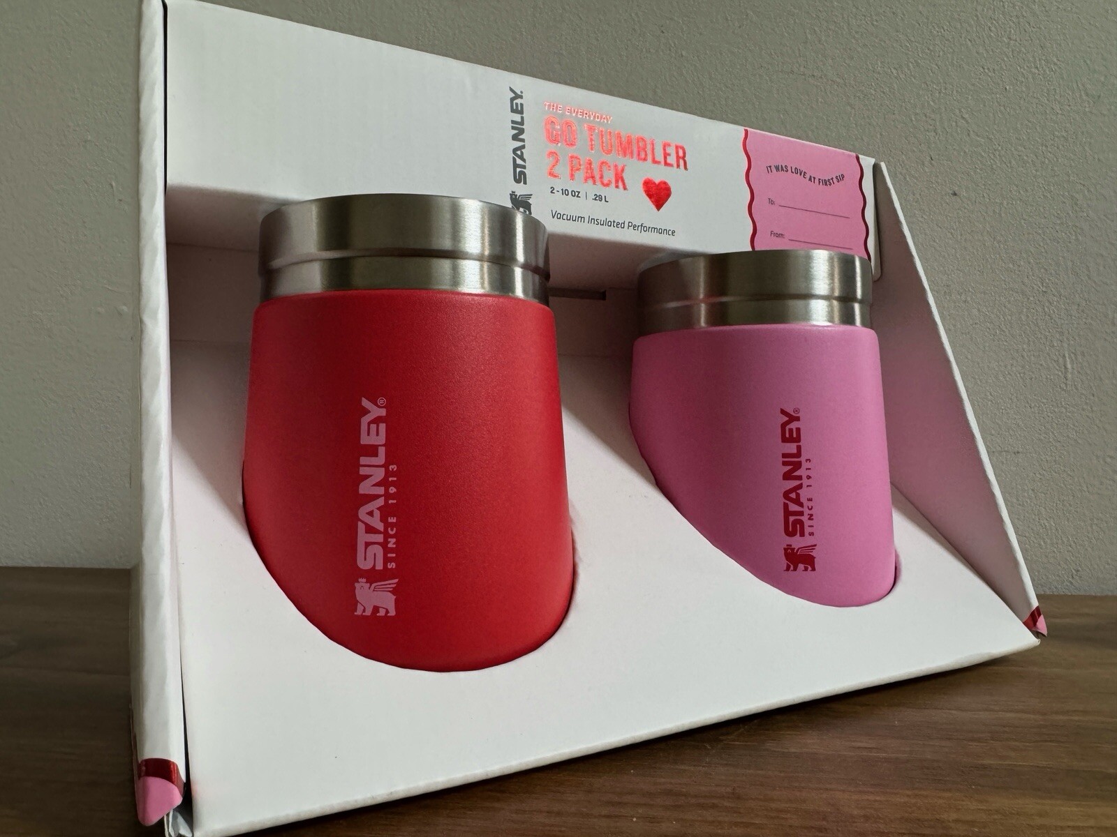 🔥STANLEY The Everyday Go Tumbler 2 Pack Target Red & Valentine Pink 10z ...