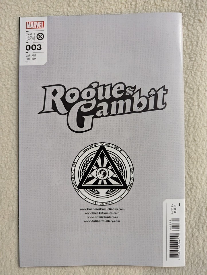 Rogue & Gambit #3 Ivan Tao Variant Virgin Cover X-Men 616 Unknown ...