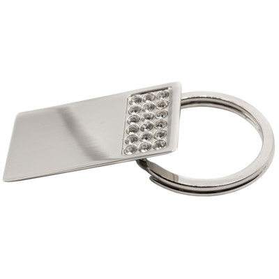 Silver Keychain with Swarovski Rhinestone Crystals | eBay