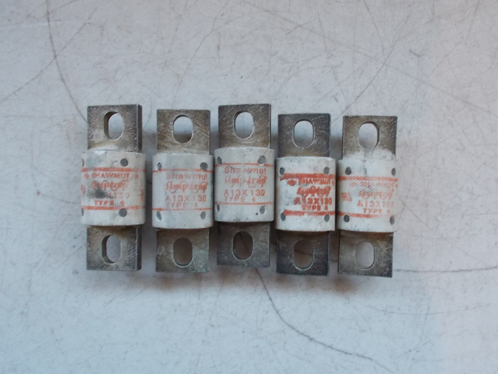 Shamut A13X130 Type 4 130A 130-Amp Amptrap Fuses, Lot of 5 *FREE ...