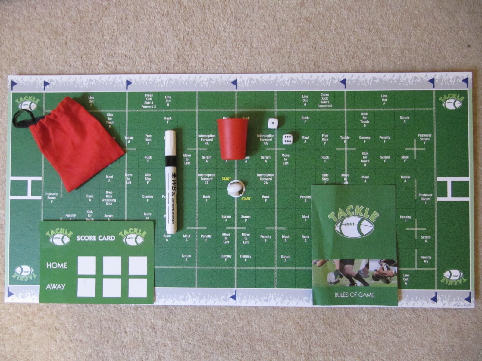 TACKLE The First Rugby Board Game | eBay UK