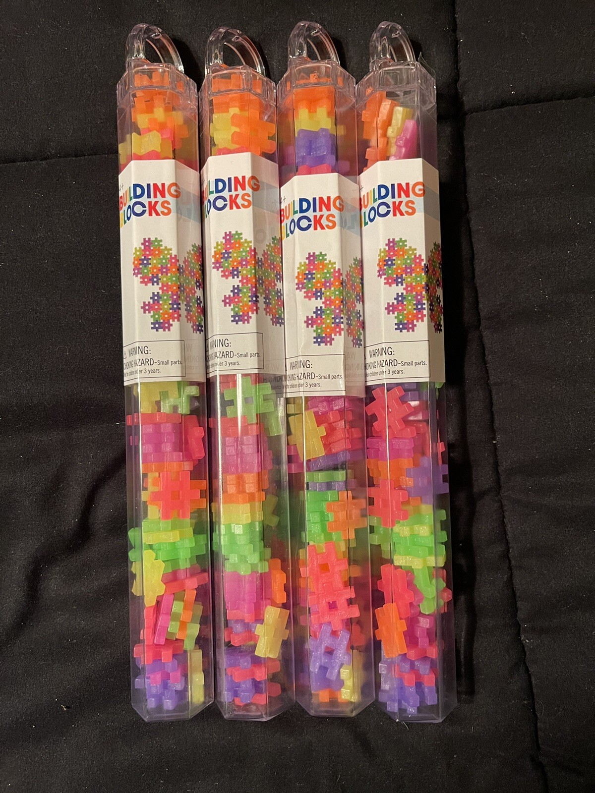 Lot of 4 (72/tube) Hashtag Building Blocks Teaching Supply Manipulative ...