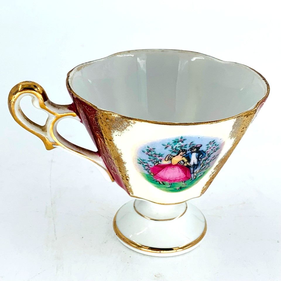 Napco China Hand Painted Original Vintage Tea Cup Footed IYD200 ...