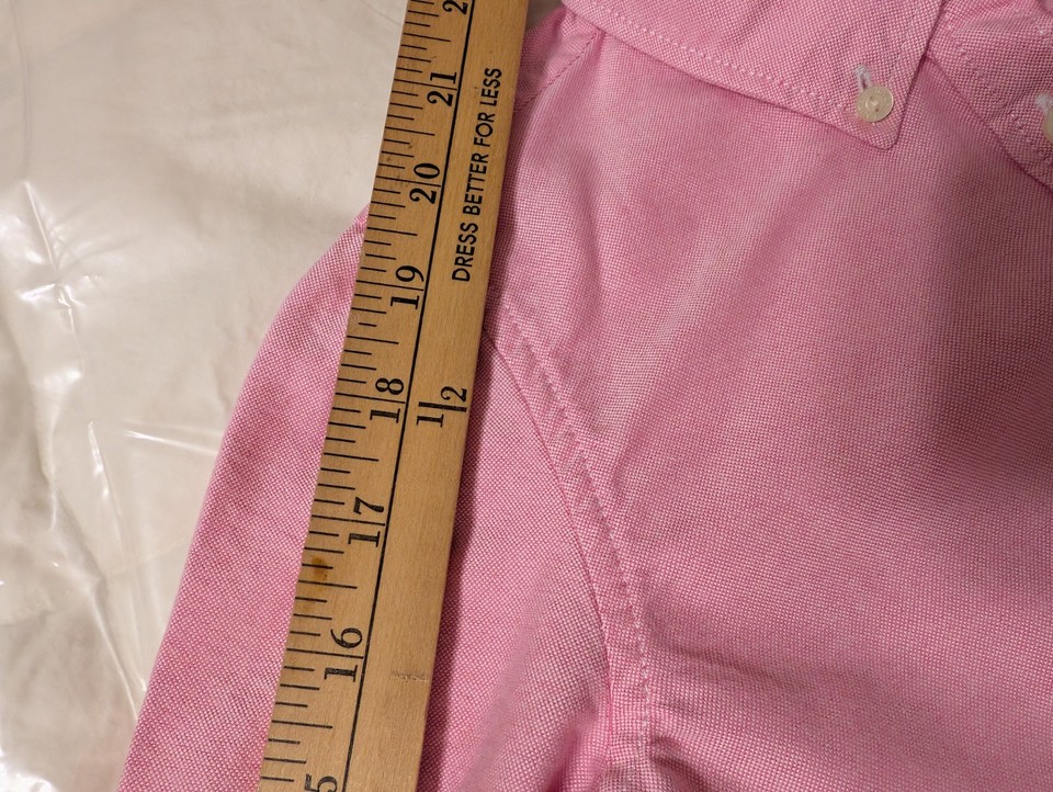 Ralph Lauren Shirt Dress Girls 8 Pink Drop Waist Button Front Cotton ...