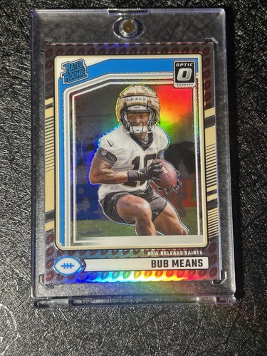 2024 Optic Rated Rookie Preview Football Emoji Silver BUB MEANS #362 ...