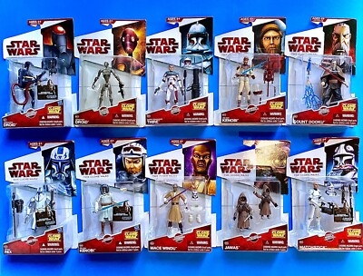 Star Wars Clone Wars 2009 Figures LOT OF 10 Firefighter Commando Thire ...