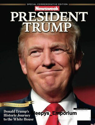 Newsweek President Donald Trump Print Poster of Magazine Cover Ful ...